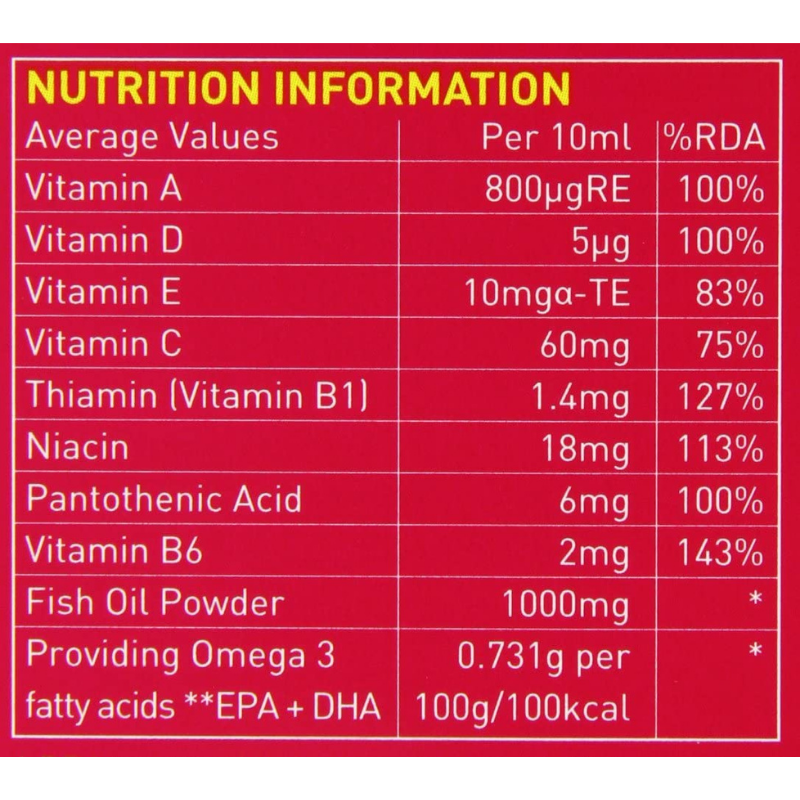 Abidec Multivitamin Syrup With Omega 3 - 150ml Raspberry Flavor - Evita