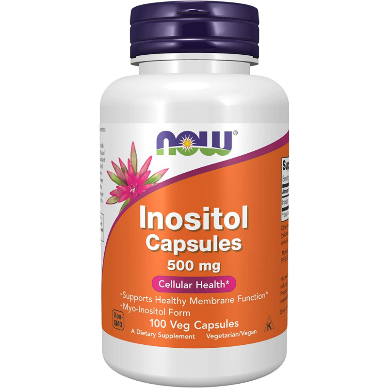 NOW Supplements, Inositol 500 mg, Healthy Membrane Function*, Cellular ...