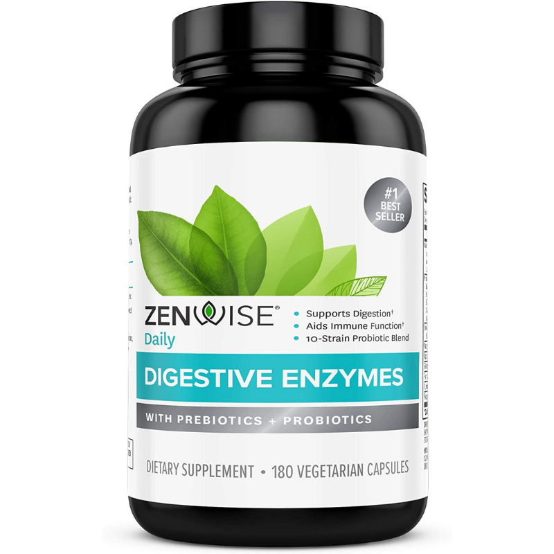 Zenwise Health Digestive Enzymes Plus Prebiotics & Probiotics ...