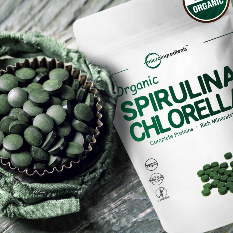 MicroNutrients Organic Spirulina & Chlorella, 720 Tablets - Evita