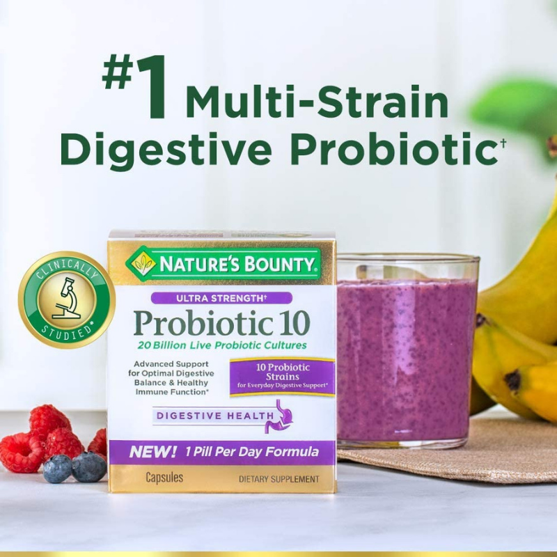 Nature's Bounty Probiotic 10 -20 billion Capsule - 30ct - Evita