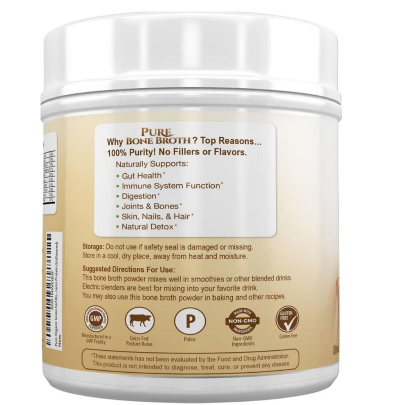 Pure Organic Grass Feed Bone Protein Powder | Incredible Paleo Protein ...