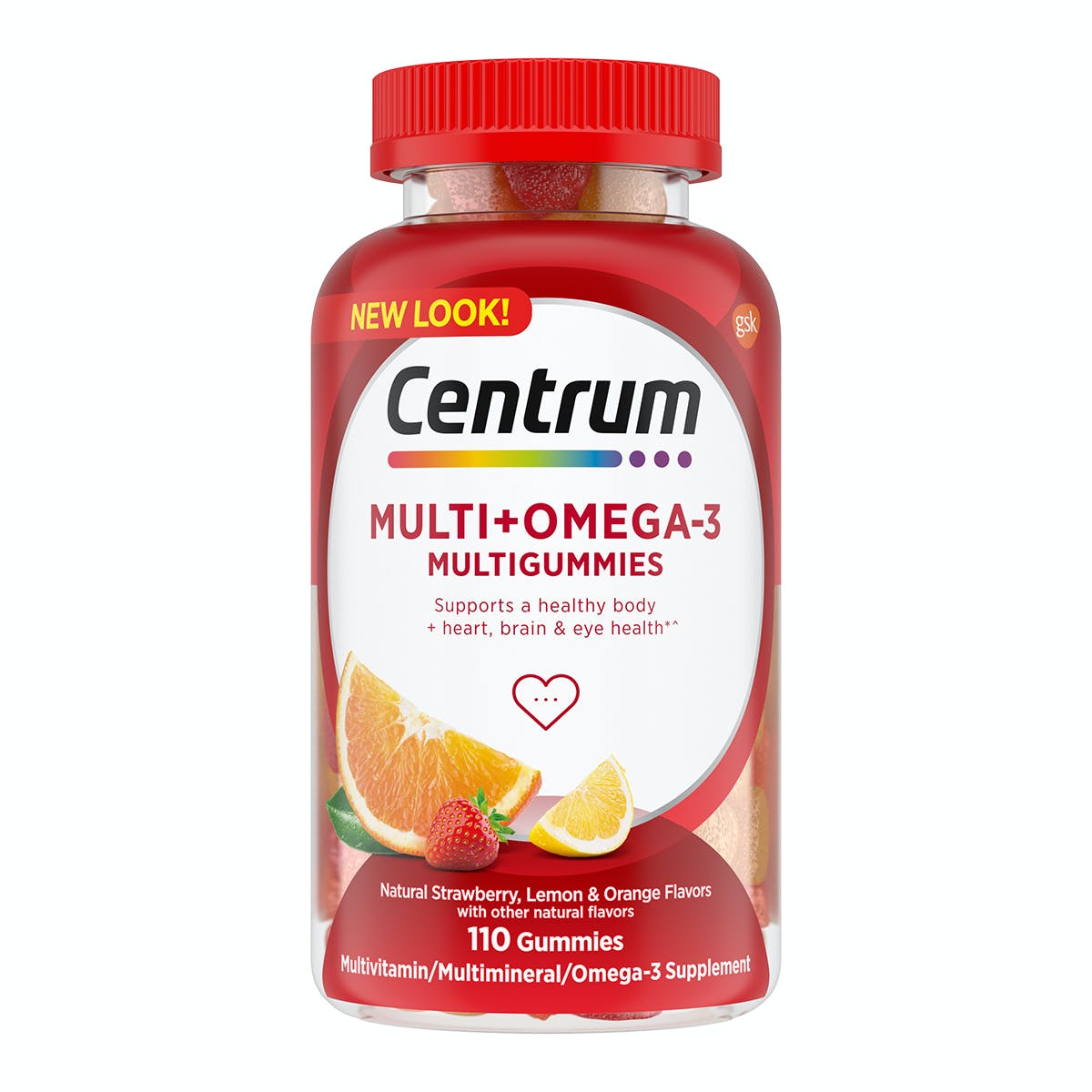 Centrum MultiGummies Multi + Omega-3 Supplement That Supports A Healthy ...