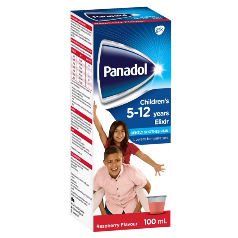 Children's Panadol (5-12 years) Elixir 100 ml - Evita