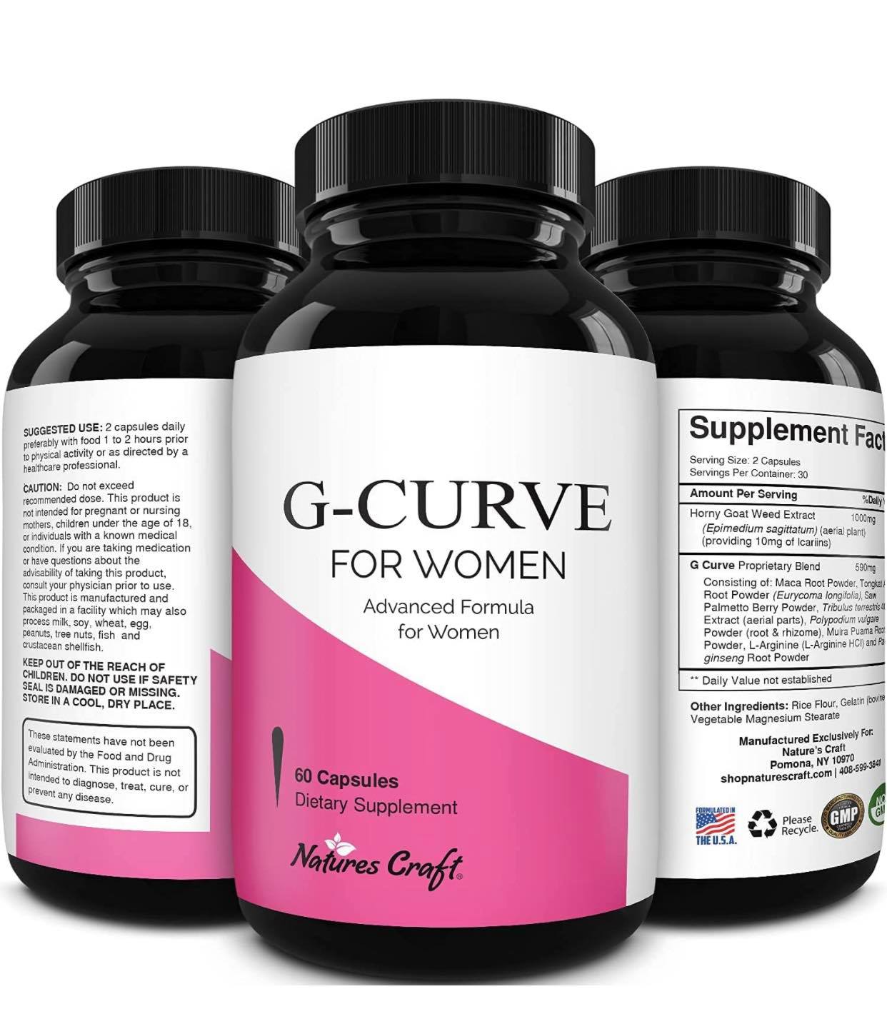 G-Curve Potent Butt Breast Enhancer Pills For Women 60ct - Evita