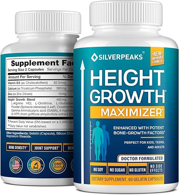 Growth Capsules to Grow Taller - Height Growth Maximizer with Calcium ...